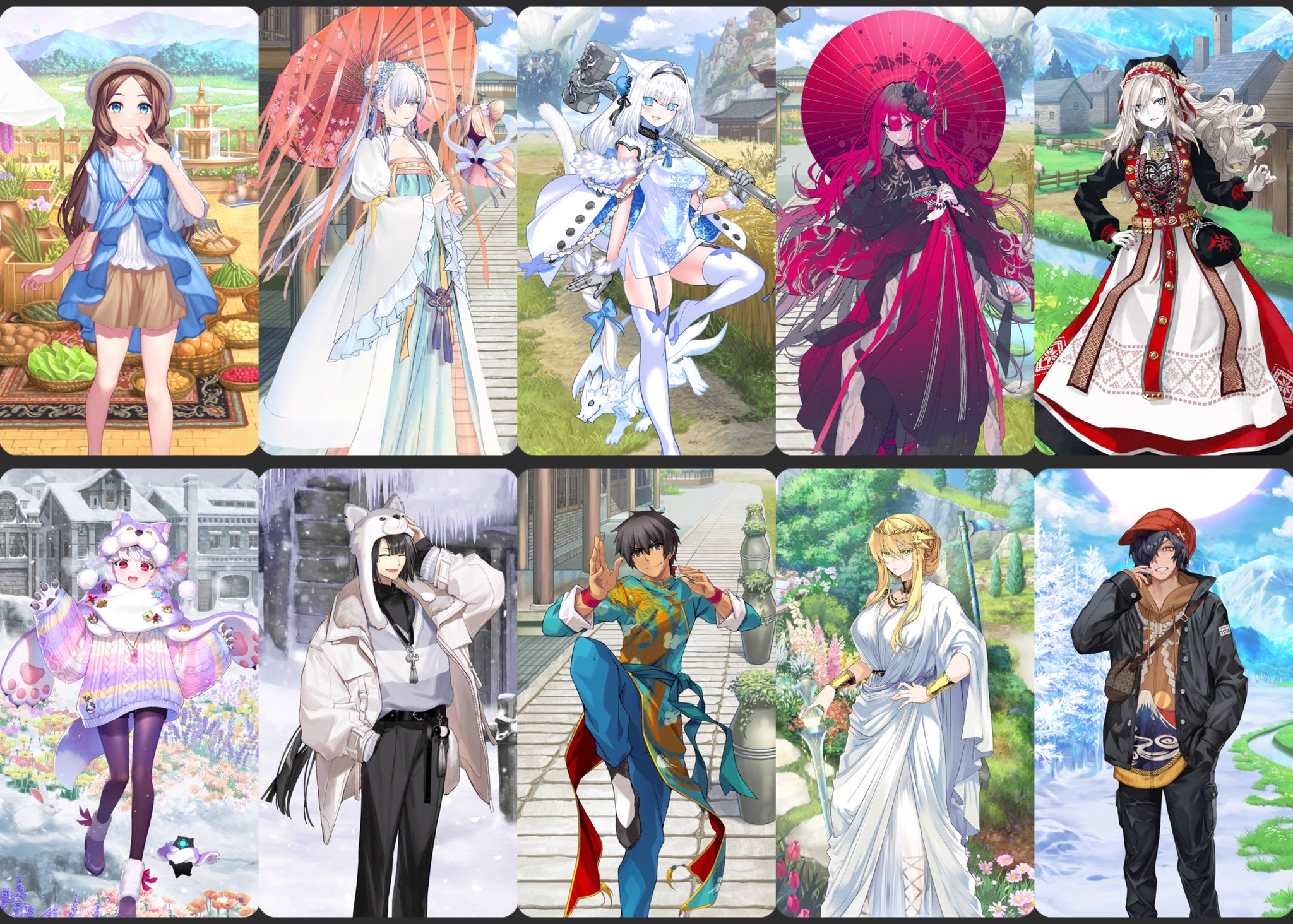 Sey @ FGO on Twitter: "#FGO Heroic Spirit Oniric Craft Essences It's hard to choose... 🥹 #FGO7周年 ...