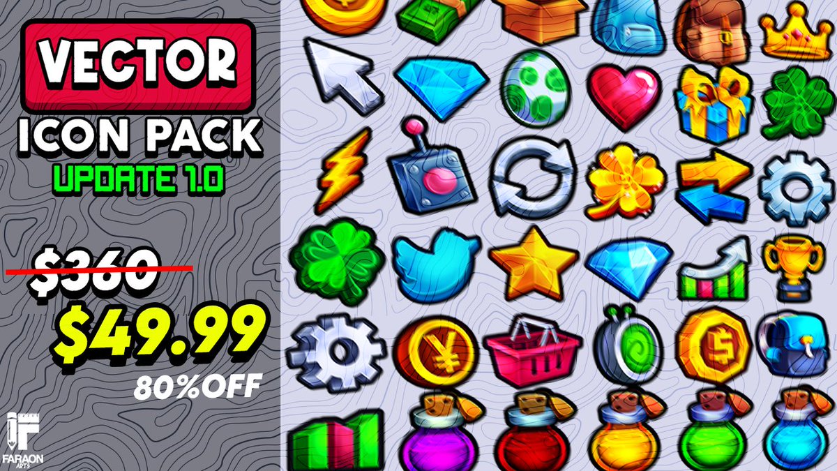 Evan Crackop on Twitter: "RT @FaraonArts: Finally ready!🔥A Vector icons Pack for your #Roblox ...