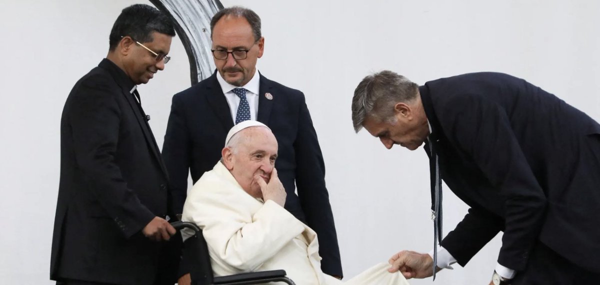 ⛪ Le pape François, 85 ans, diminué par de vives douleurs au genou le ...
