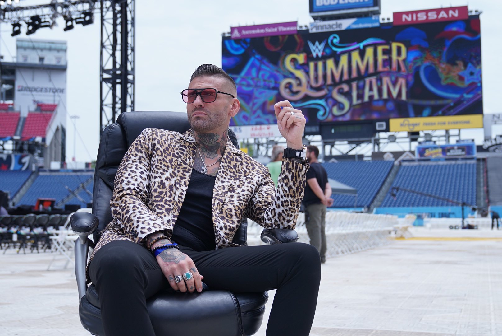 Corey Graves on Twitter: "Nashvillain. #SummerSlam https://t.co/eZGoYUSfYq" / Twitter