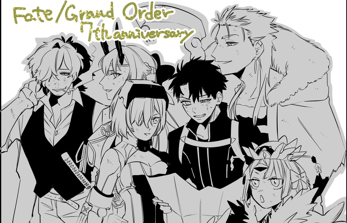 FGO「『マスター!』 #FGO #FGO7周年 #FGO7周年メッセージ 」ひなた🔥 2/9 東1ホール コ43aの漫画