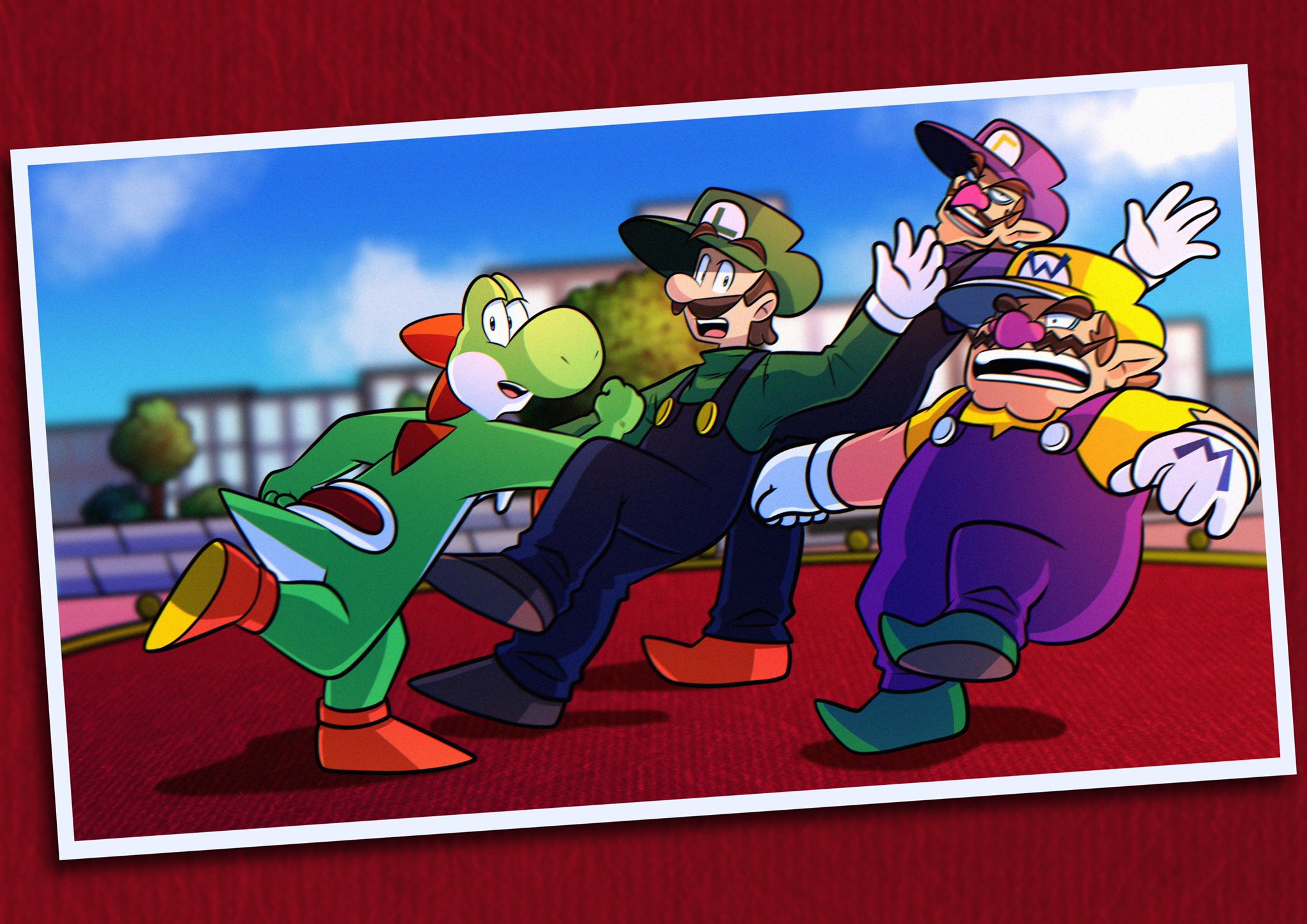 Wario And Waluigi Vs Mario And Luigi