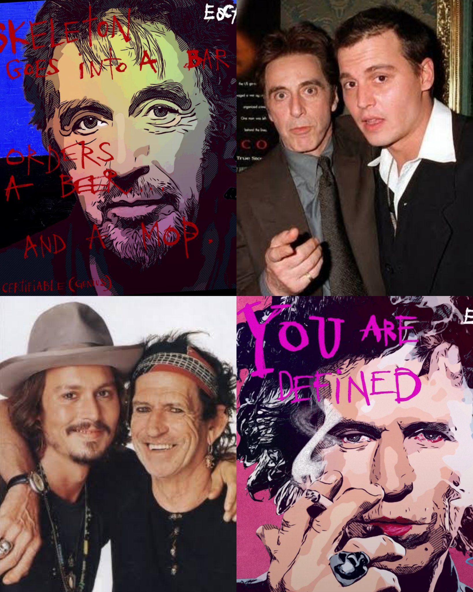 Johnny Depp Keith Richards