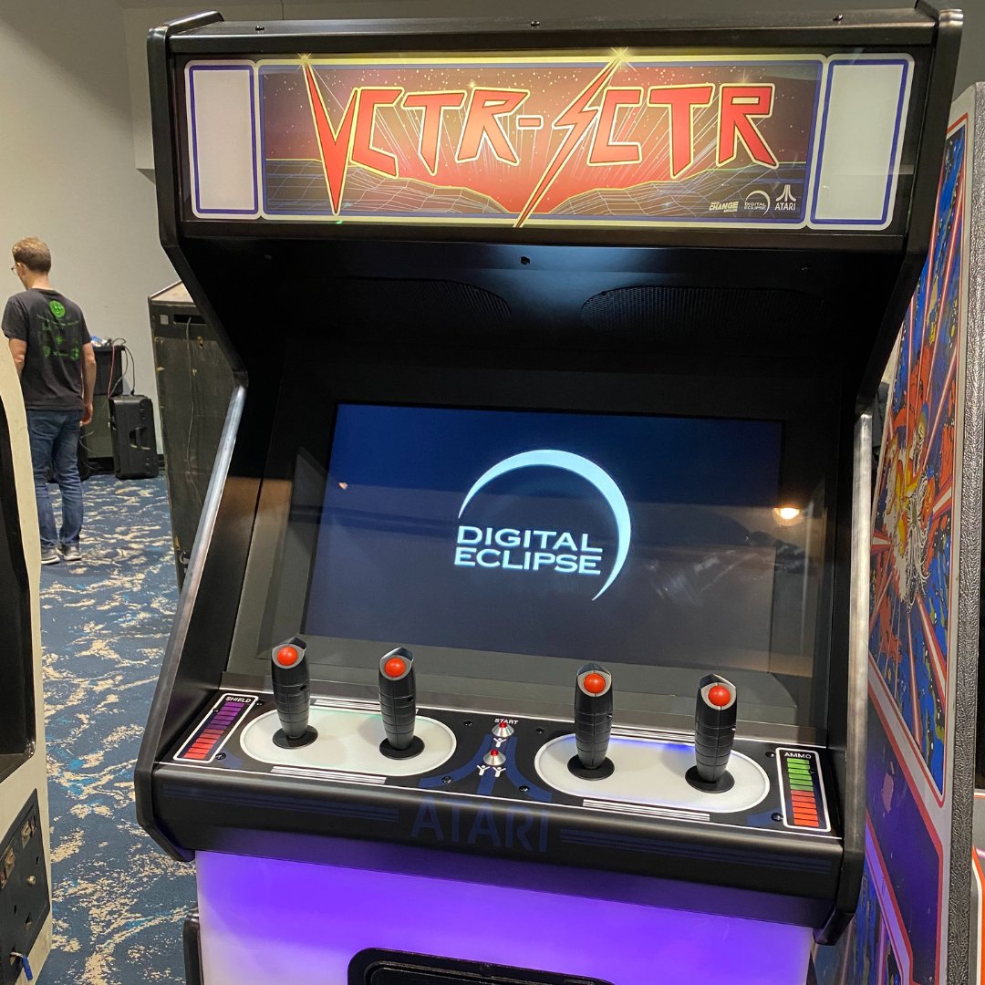 Atari on Twitter: "Vctr Sctr is a mashup of Asteroids, Tempest, and various other vector games!🌀 ...