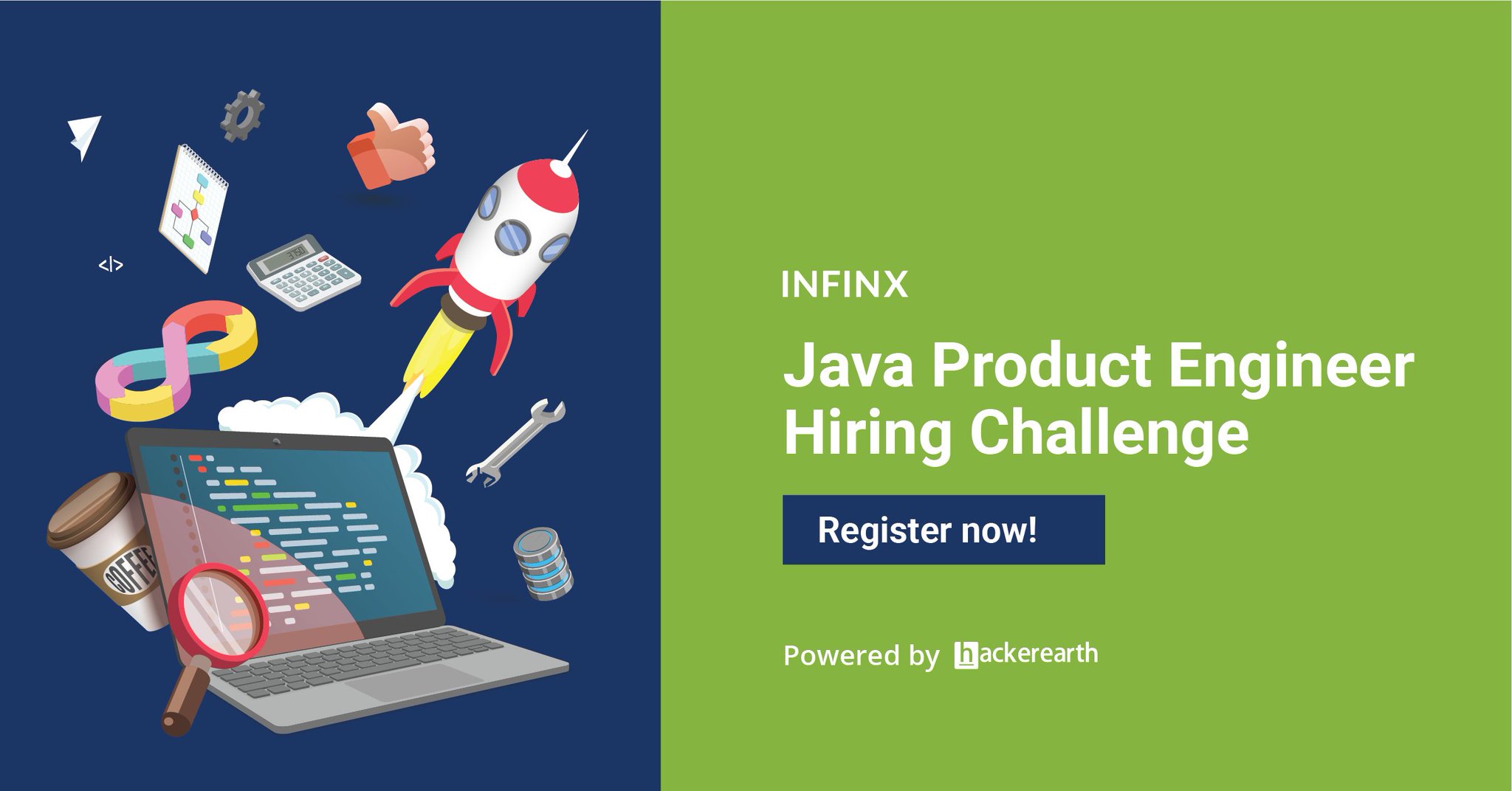 HackerEarth on Twitter: "Infinx Java Product Engineer Hiring Challenge Live NOW Open position ...