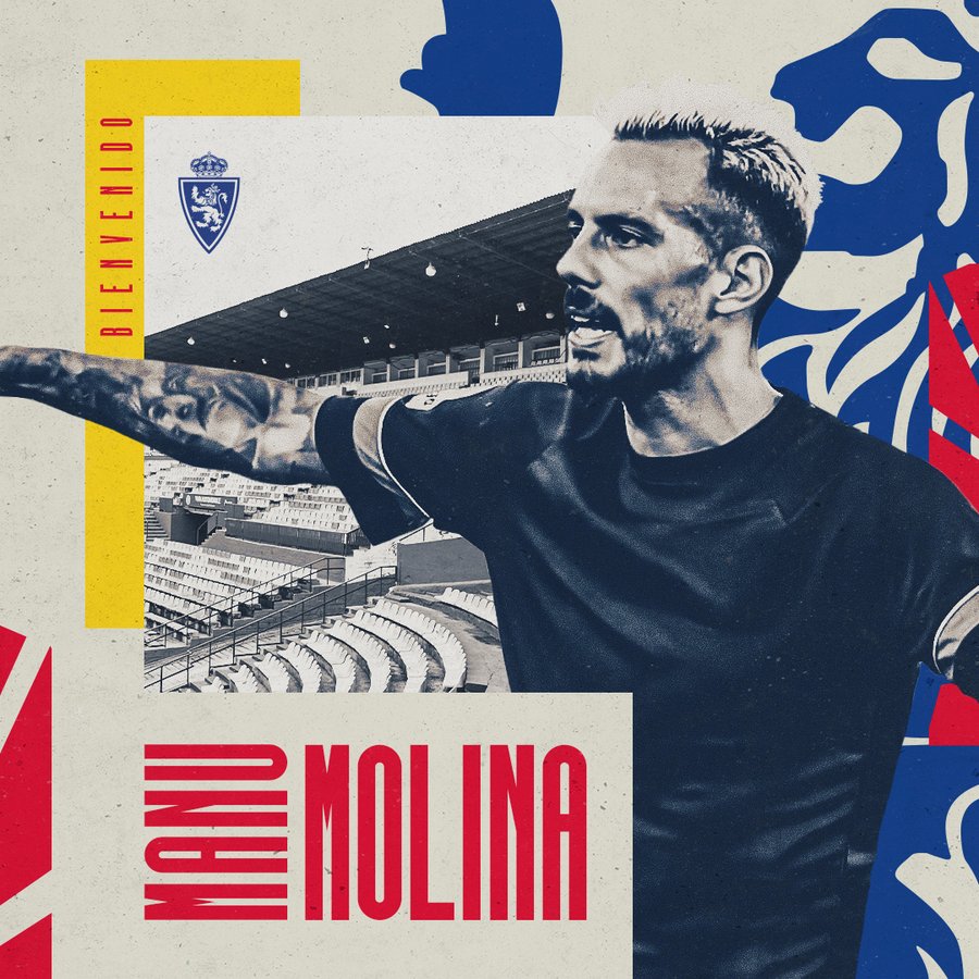 Manu Molina, nuevo Fichaje del Real Zaragoza para la 22/23