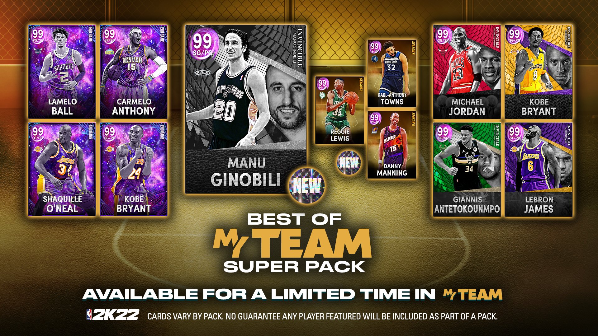 NBA 2K MyTEAM on Twitter: "Invincible Manu Ginobili 🌎 Best of MyTEAM Super Packs also include ...