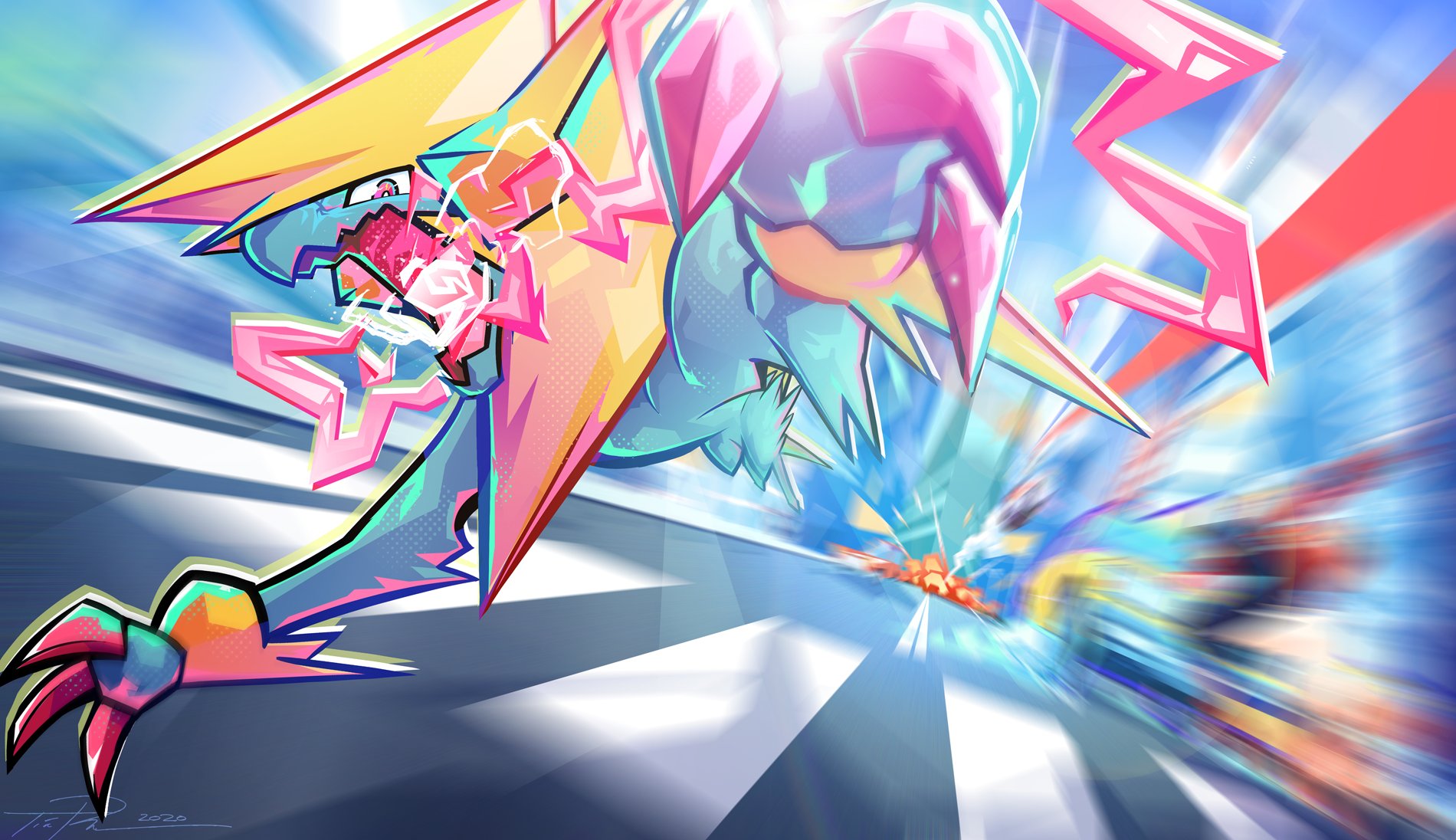 Mega Manectric Wallpaper