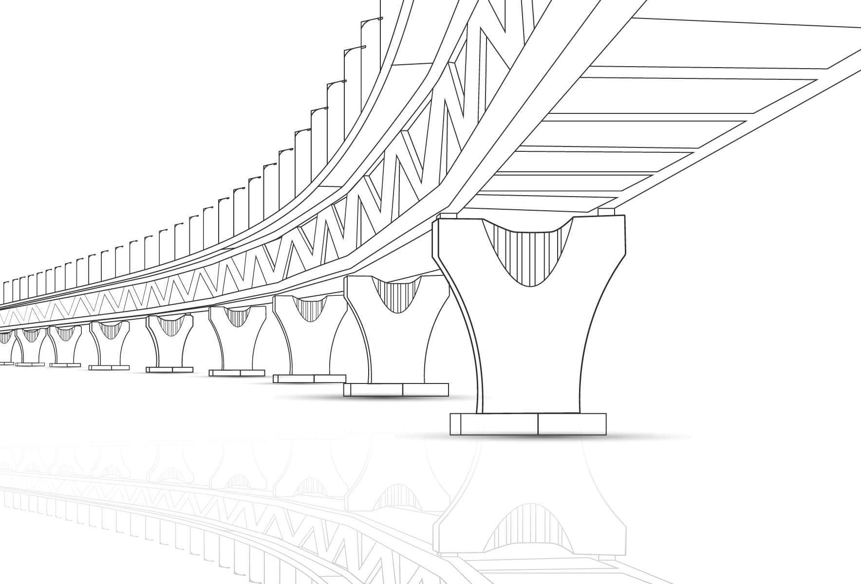 Civil Engineering Blueprints Bridge