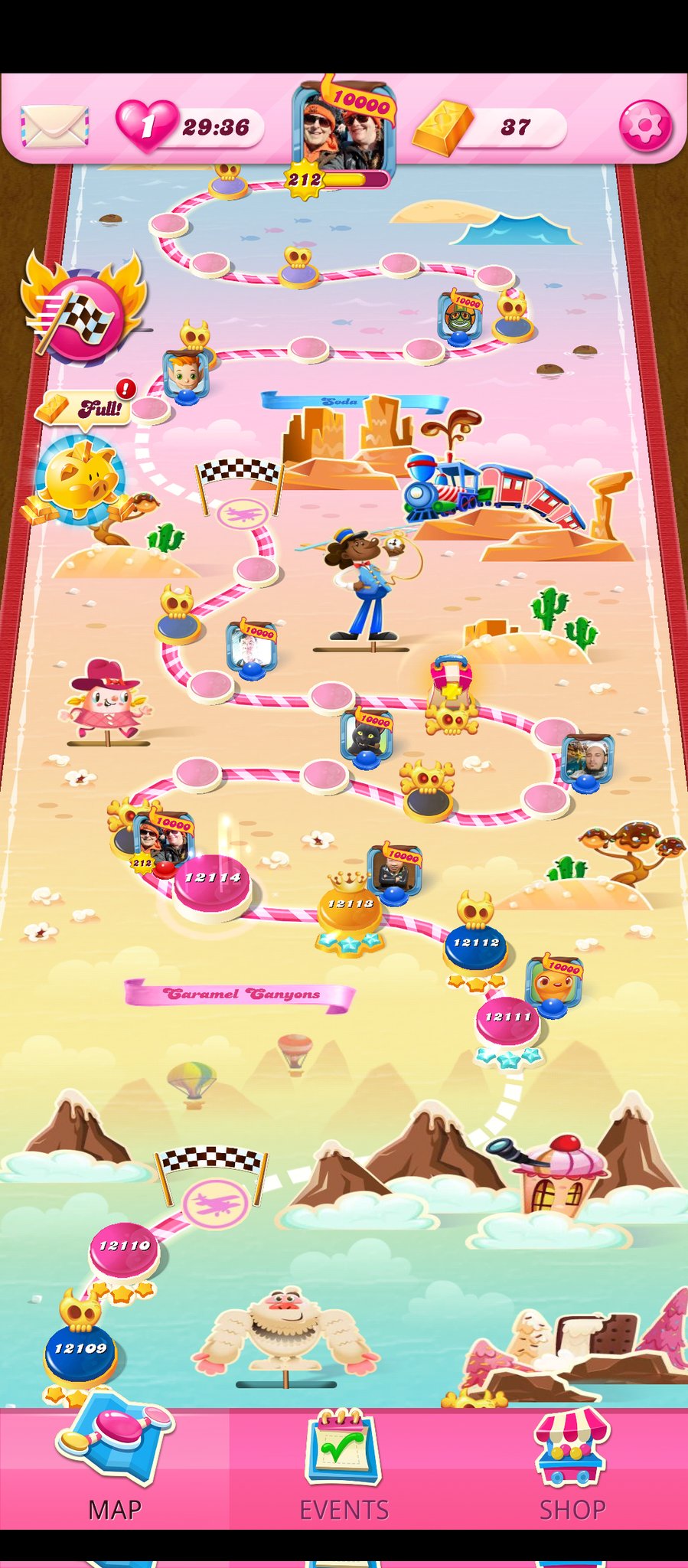Candy Crush Saga Map