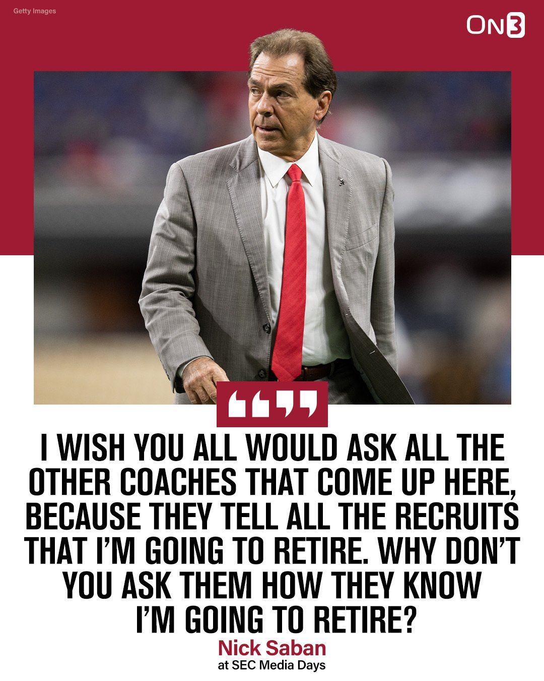 Nick Saban Quotes Alabama A Day: Quotes From Nick Saban And Players