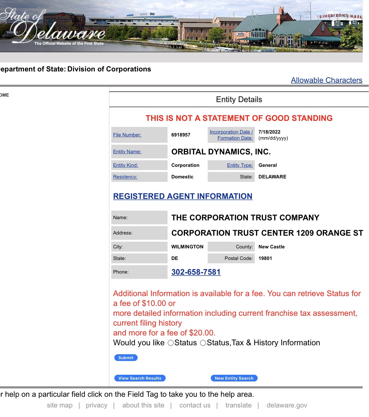 DarkPulse on Twitter: "$DPLS DarkPulse has incorporated the following company. Orbital Dynamics ...