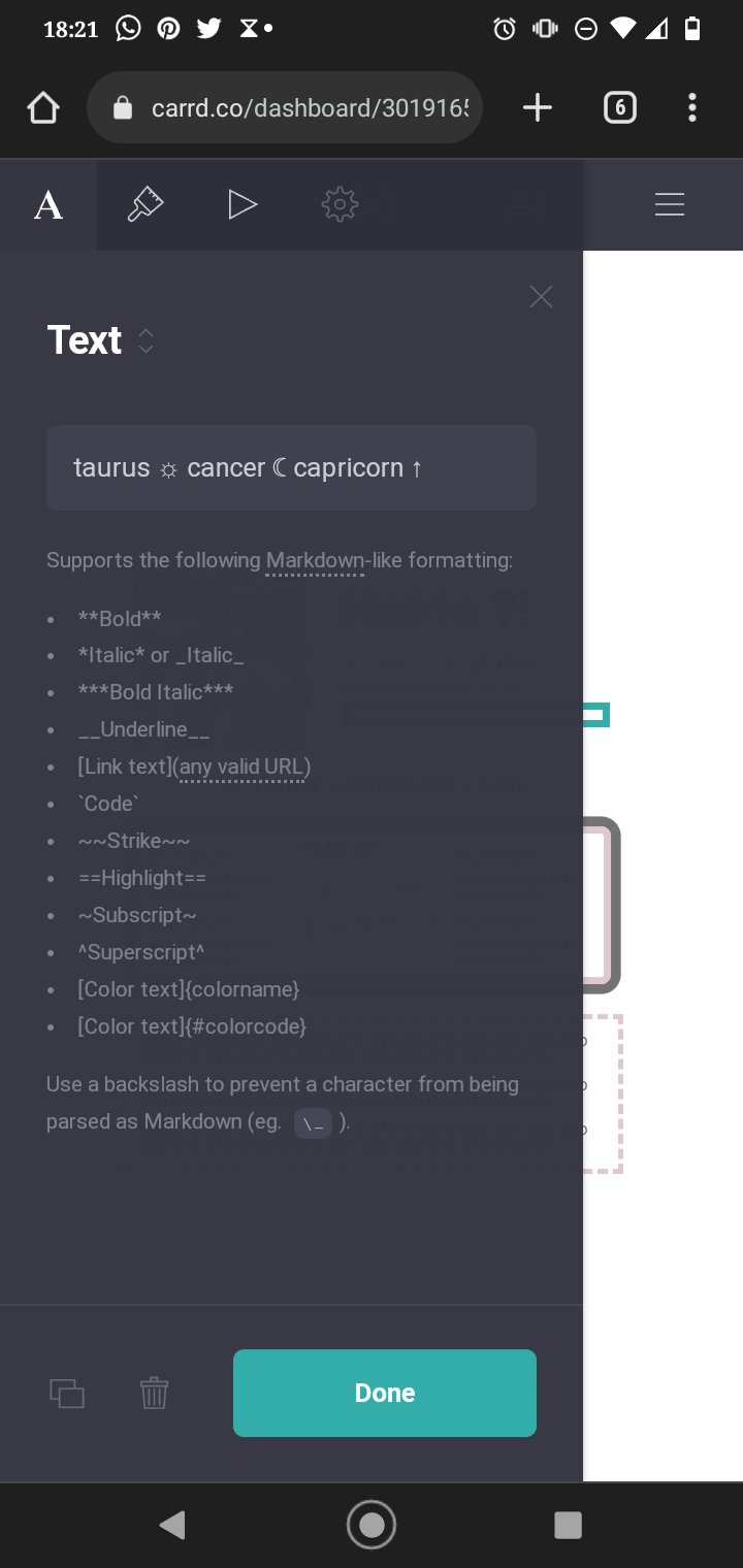 sub carrds ꔫ pedidos abertos on Twitter: "꧔ texto signo adicione mais um "text", no campo de ...