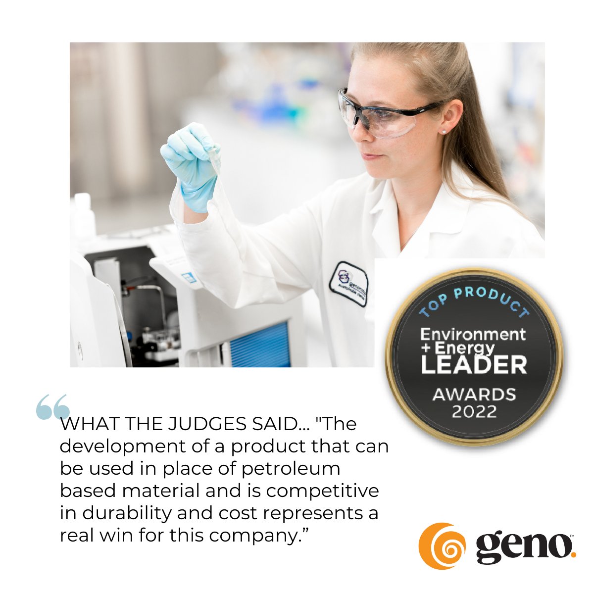 Geno on Twitter: "@Genomatica receives a Top Product of the Year Award from the @ELDaily Awards ...