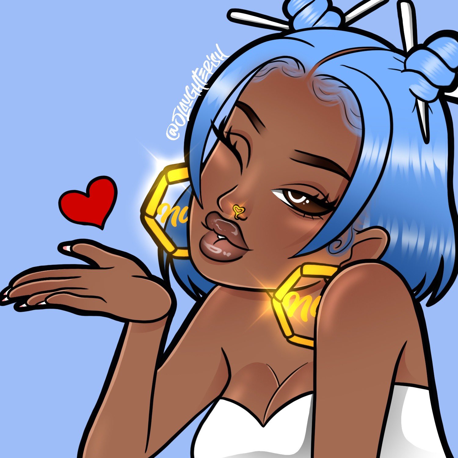 ` 𝙉𝙐𝙉𝙄 . ᥫ᭡ on Twitter: "they came out so cute , 🥺 ️ ——- art by: @Slaughterish https://t.co ...