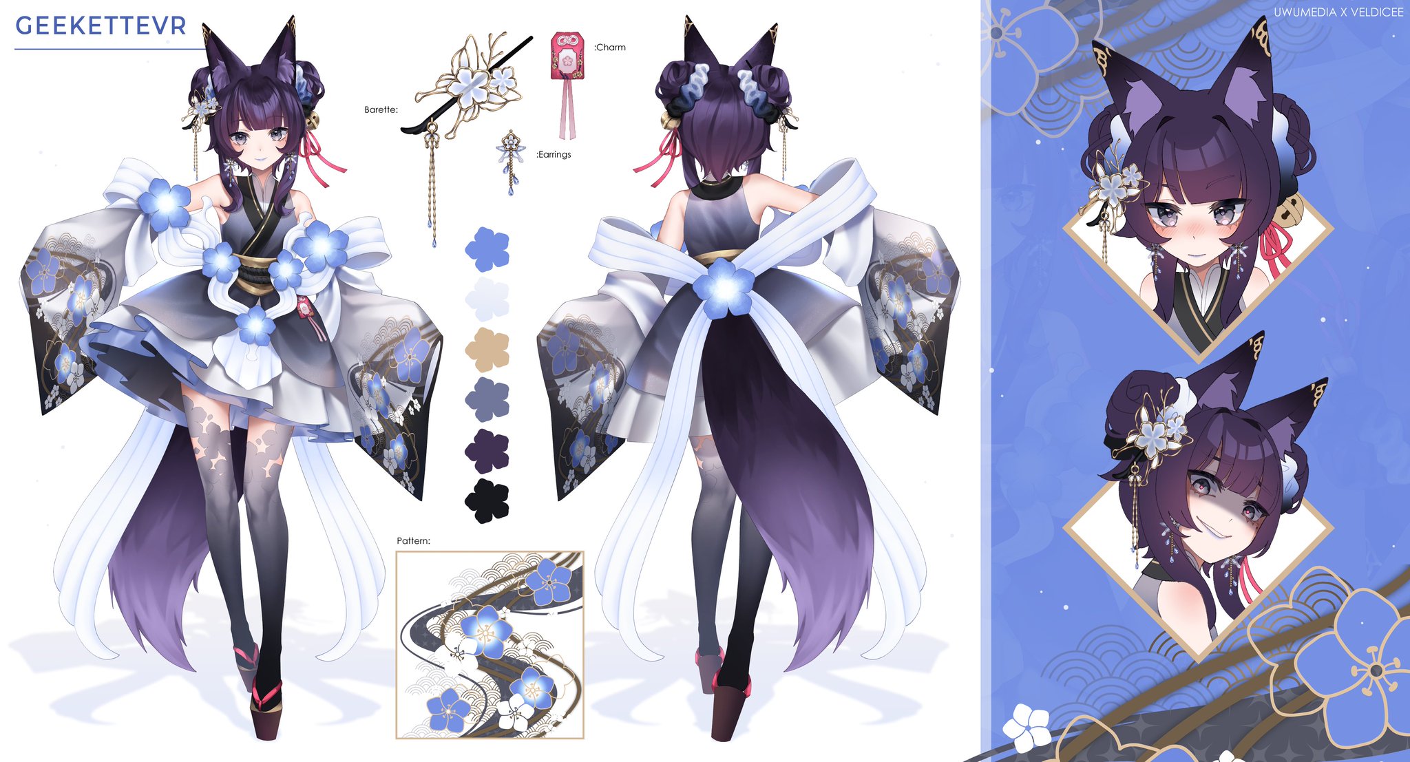 UWU MEDIA | VTUBER GRAPHICS STUDIO on Twitter: "ִֶָ 𓂃⊹ 𓆩♡𓆪 Vtuber Design Reference Sheet ...