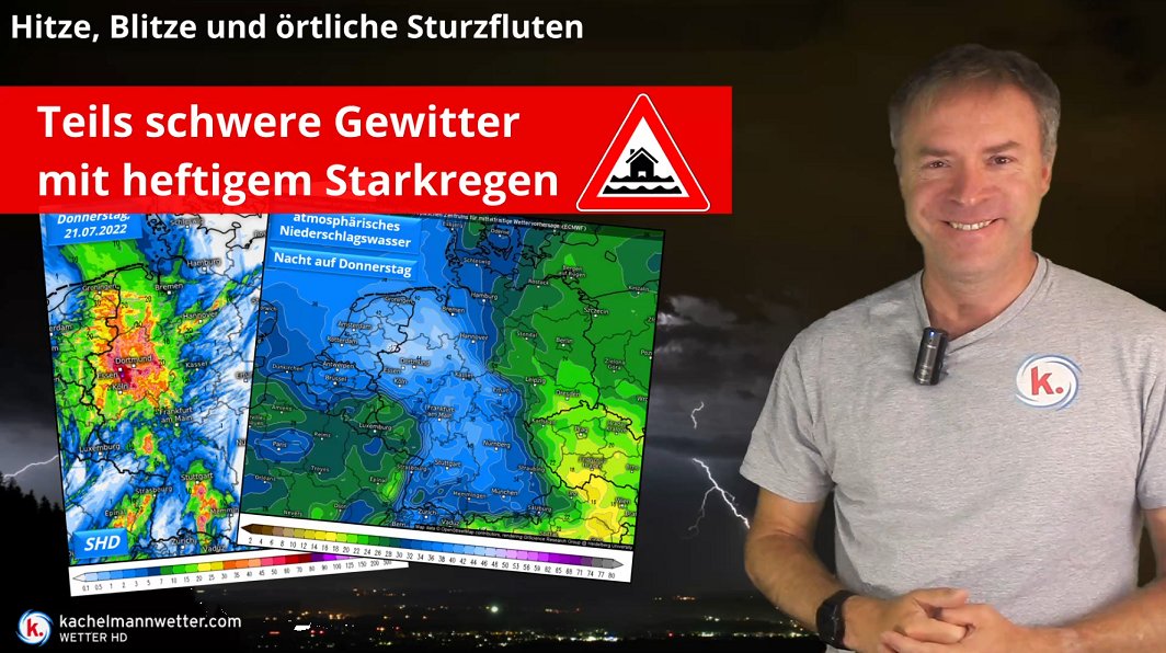 Kachelmannwetter on Twitter: "Nach der Hitze örtlich Unwetter durch Starkregen Im Norden und ...
