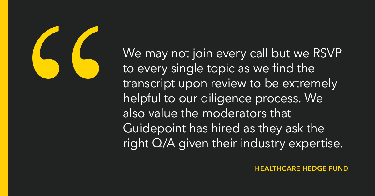 Guidepoint on Twitter: "Guidepoint Insights' seasoned team of former buy-side analysts helps you ...