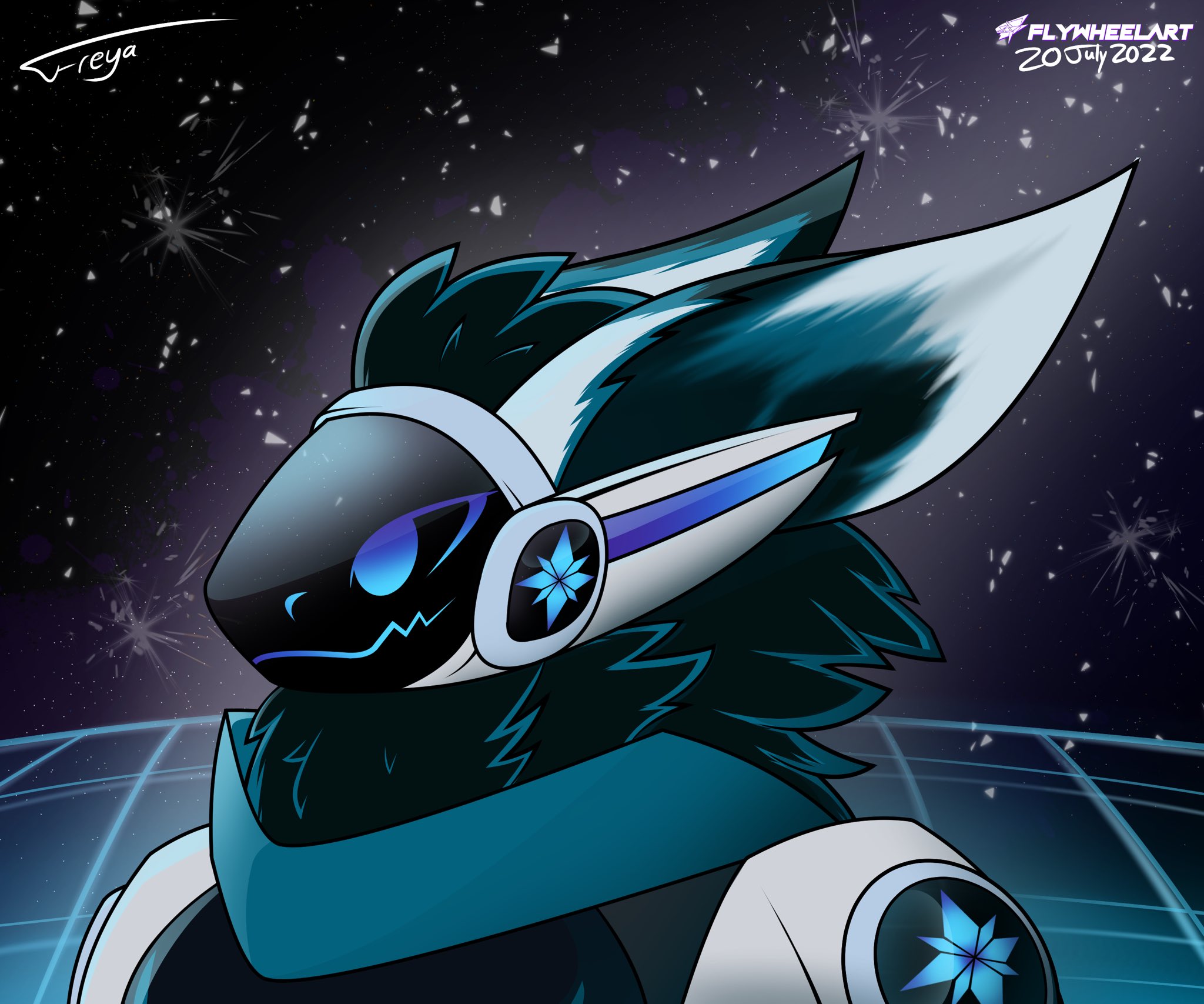 Flywheel on Twitter: "Finished commission for @AngieeCandyy of her Protogen, Freya! #Protogen # ...