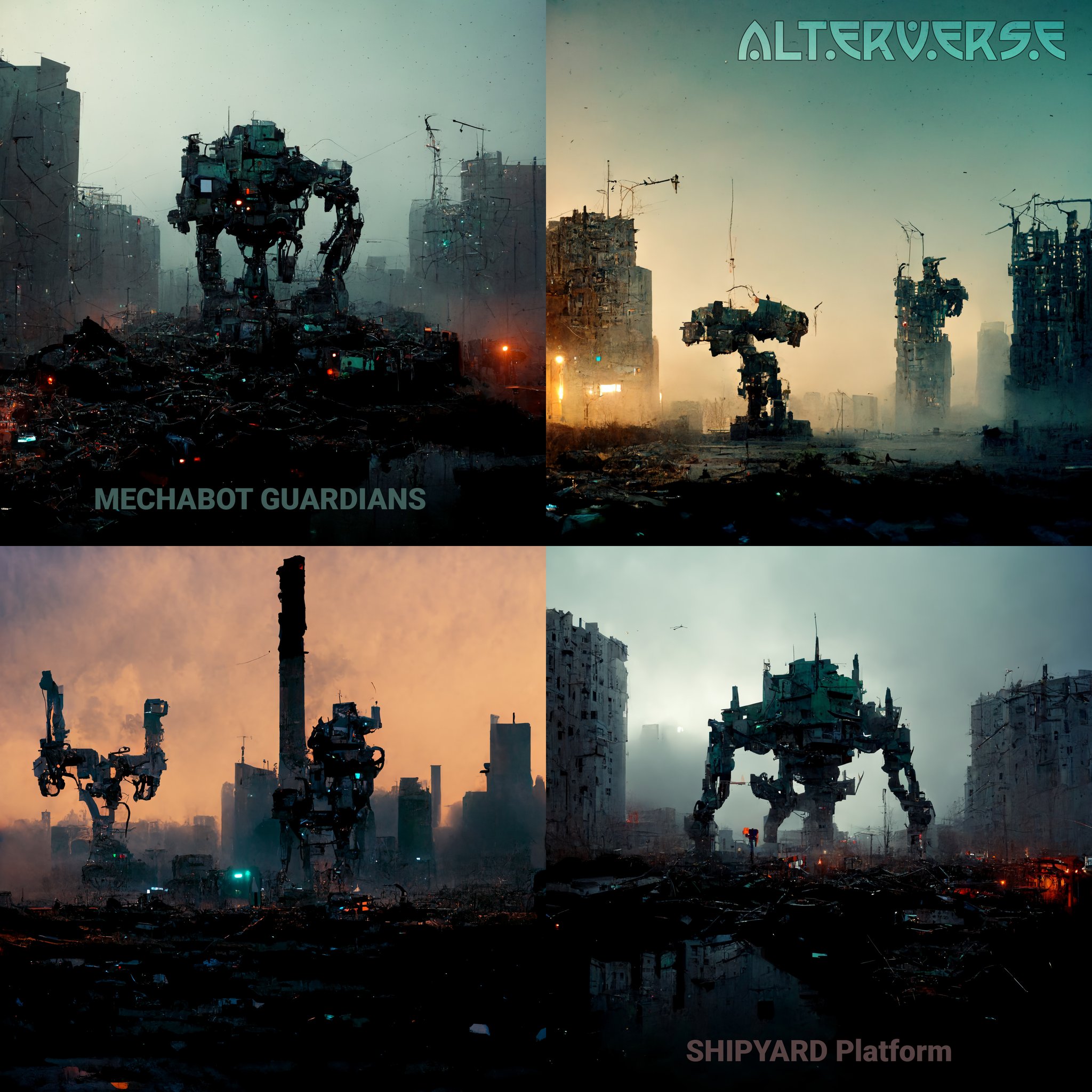 AlterVerse on Twitter: "Meet the MechaBots from the Shipyard HaloSphere🤖 The advanced AI that ...