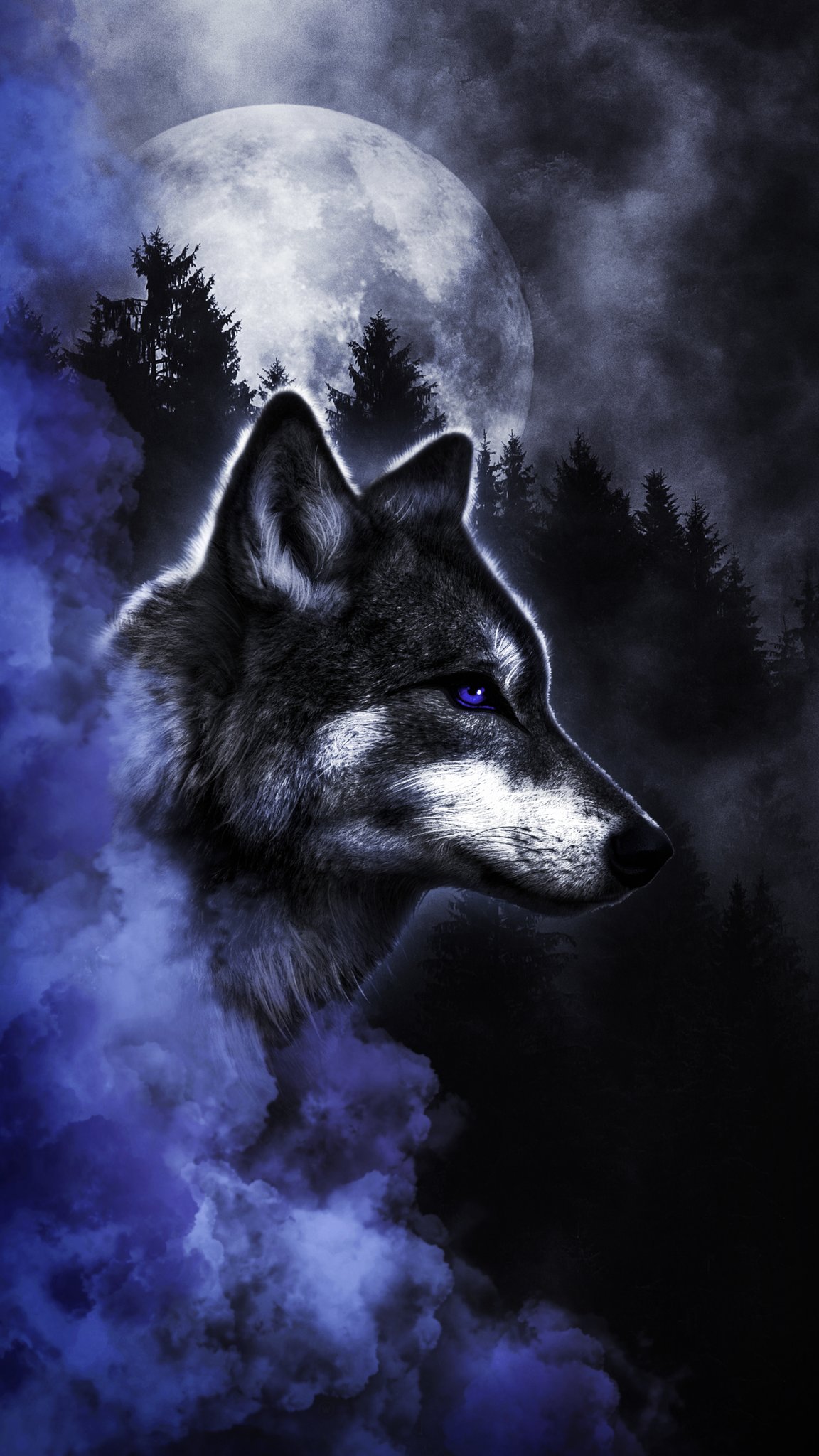 Wolf And Moon Wallpaper 3,247 Wolf Moon Stock Photos Free