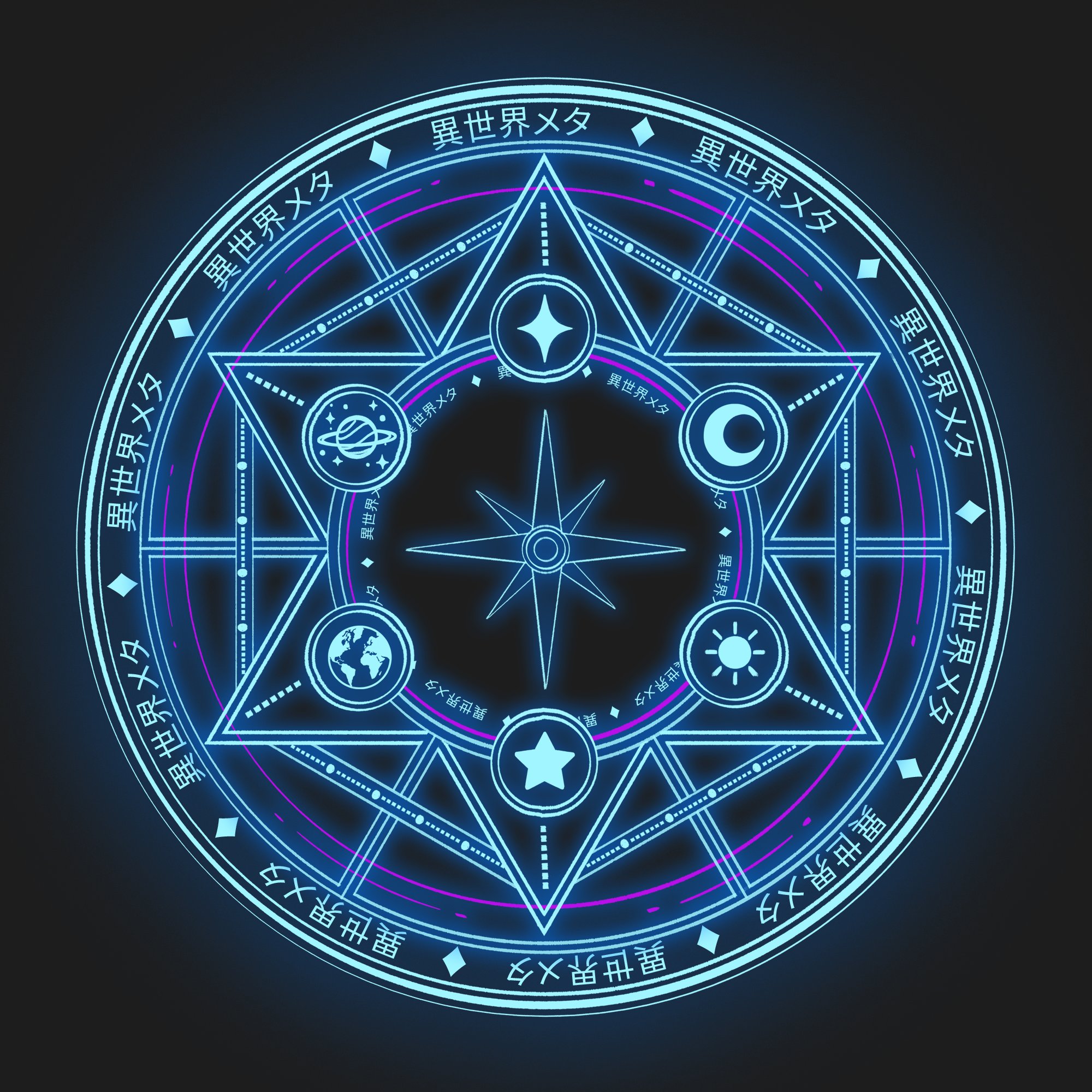 Anime Dark Magic Circle