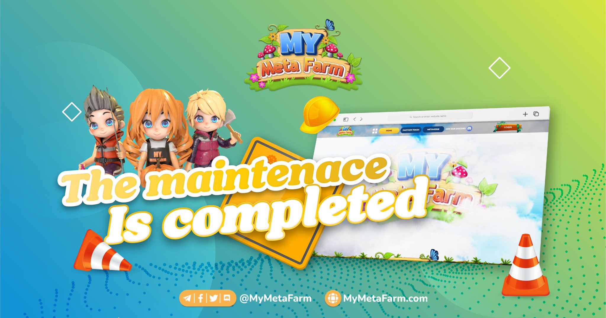 My Meta Farm | @Battle Royale Campaign on Twitter: "ANNOUNCEMENT- WEBSITE MAINTENANCE COMPLETED ...