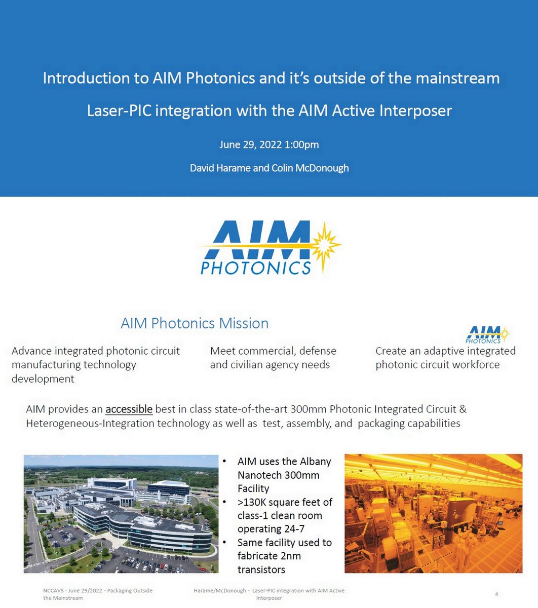 OGAWA, Tadashi on Twitter: "=> "NIST and AIM Photonics Team Up on High Frequency Optical ...