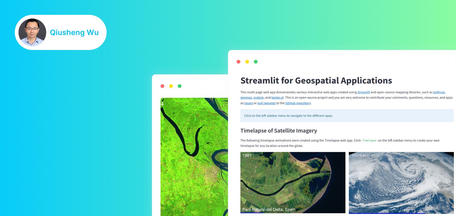 streamlit on Twitter: "🌎 Check out the backstory behind @giswqs's popular geospatial app and ...