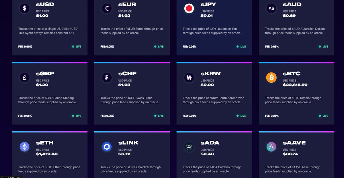 /1 Synthetix is the most undervalued protocol in the #DeFi space based on its 30 days revenue🤑 ...