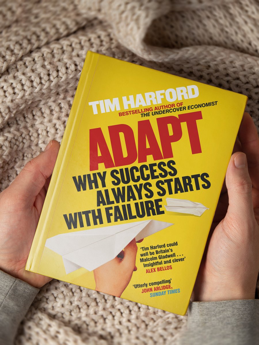 20 Lessons From "Adapt" 👇 1. Failure is everywhere. Ten percent of ...
