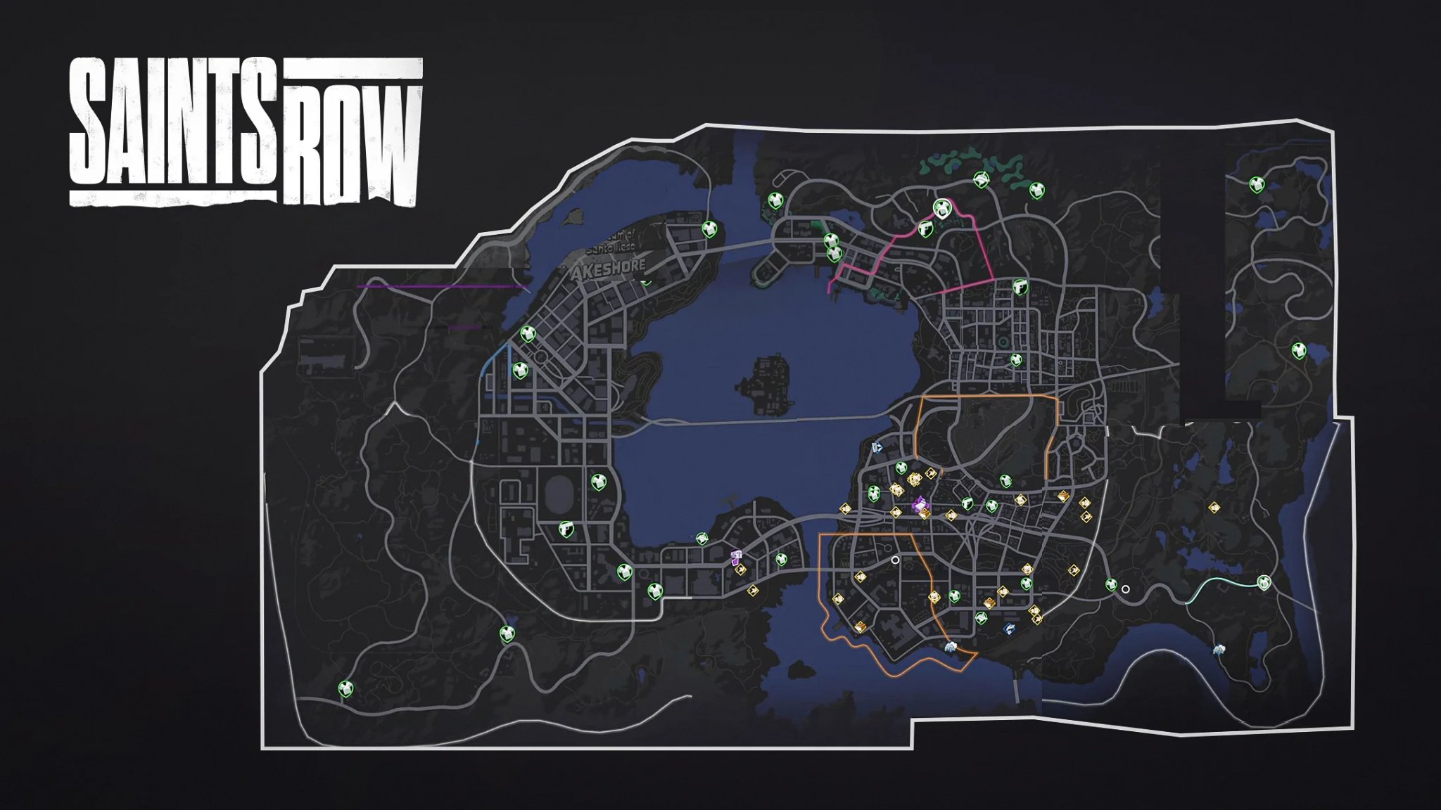 Saints Row 3 Map Vs Gta 4 Map