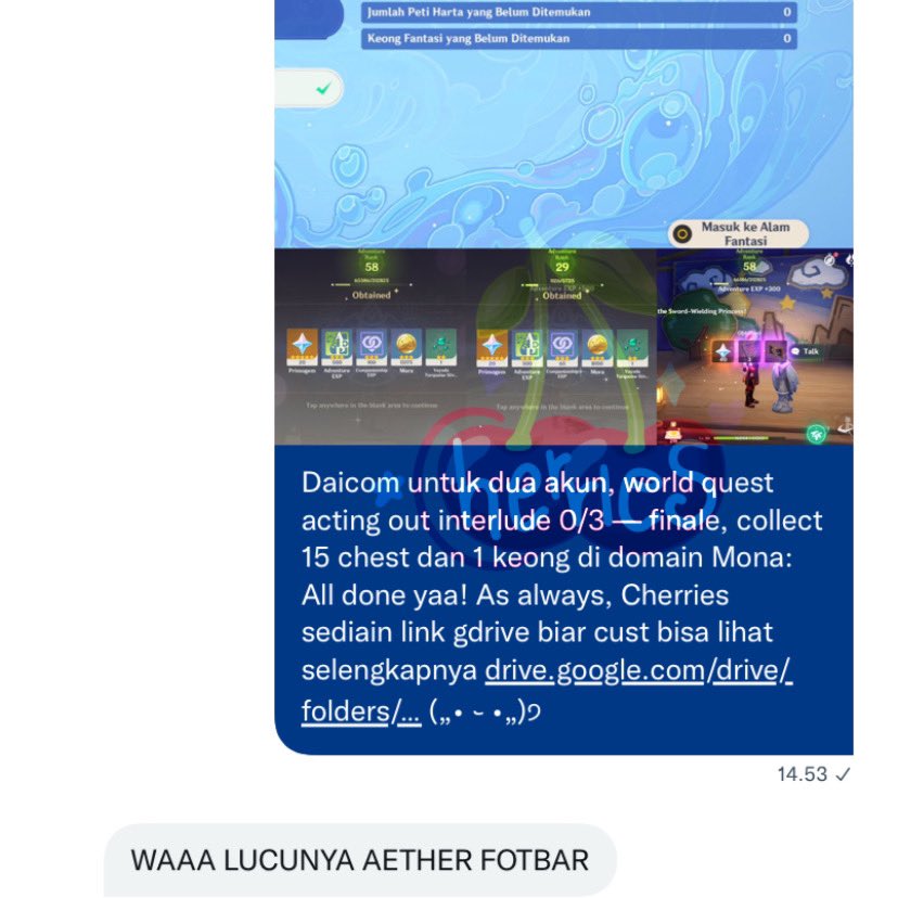 Cherries Genshin Services on Twitter: "69. Four daily commissions (for two accounts), world ...