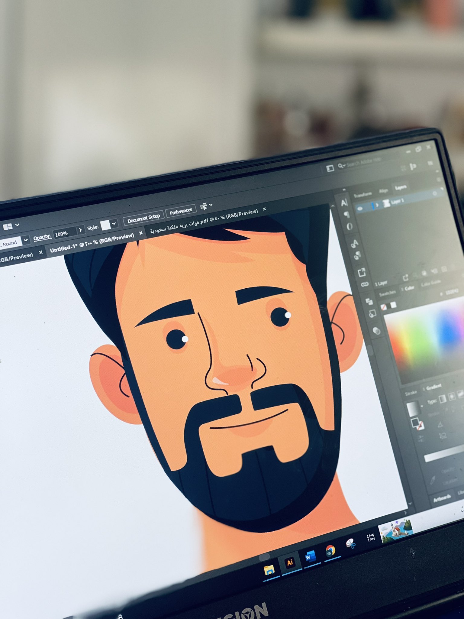 mahasen on Twitter: "جمعة مباركة غيابي طال عن الرسم محاولات لاستعادة الشغف 🥹 @illustrator_sa ...