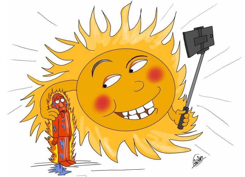 Summer Heat Cartoon
