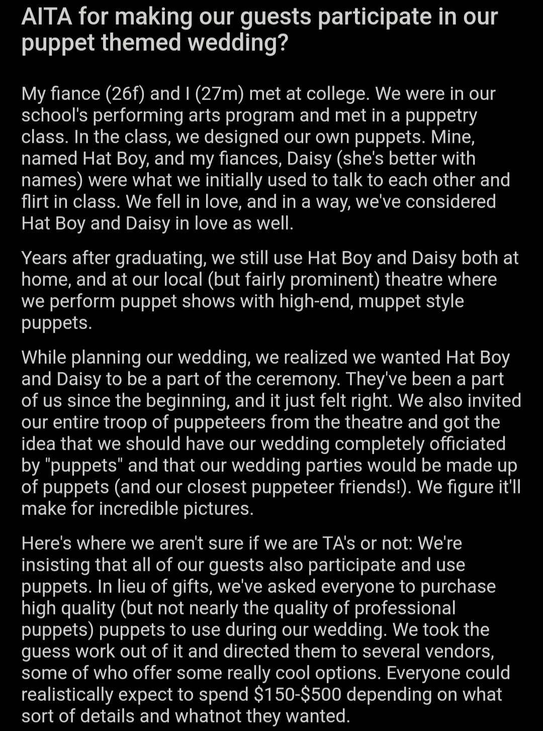 Aita puppet wedding 60 photos - Vianawedding.com