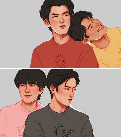 nong nanao on Twitter: "double date and matching tees #KinnPorsche #VegasPete # ...