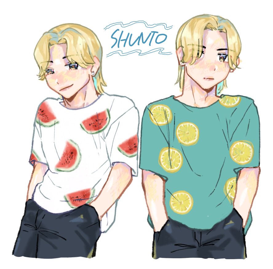 はるか on Twitter: "おいしいTシャツシュント🍉🍋 #BEFIRSTファンアート #SHUNTO https://t.co/Th7YGTNwbx" / Twitter