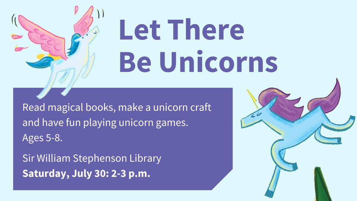 Winnipeg Public Library on Twitter: "Let There Be Unicorns Read magical ...