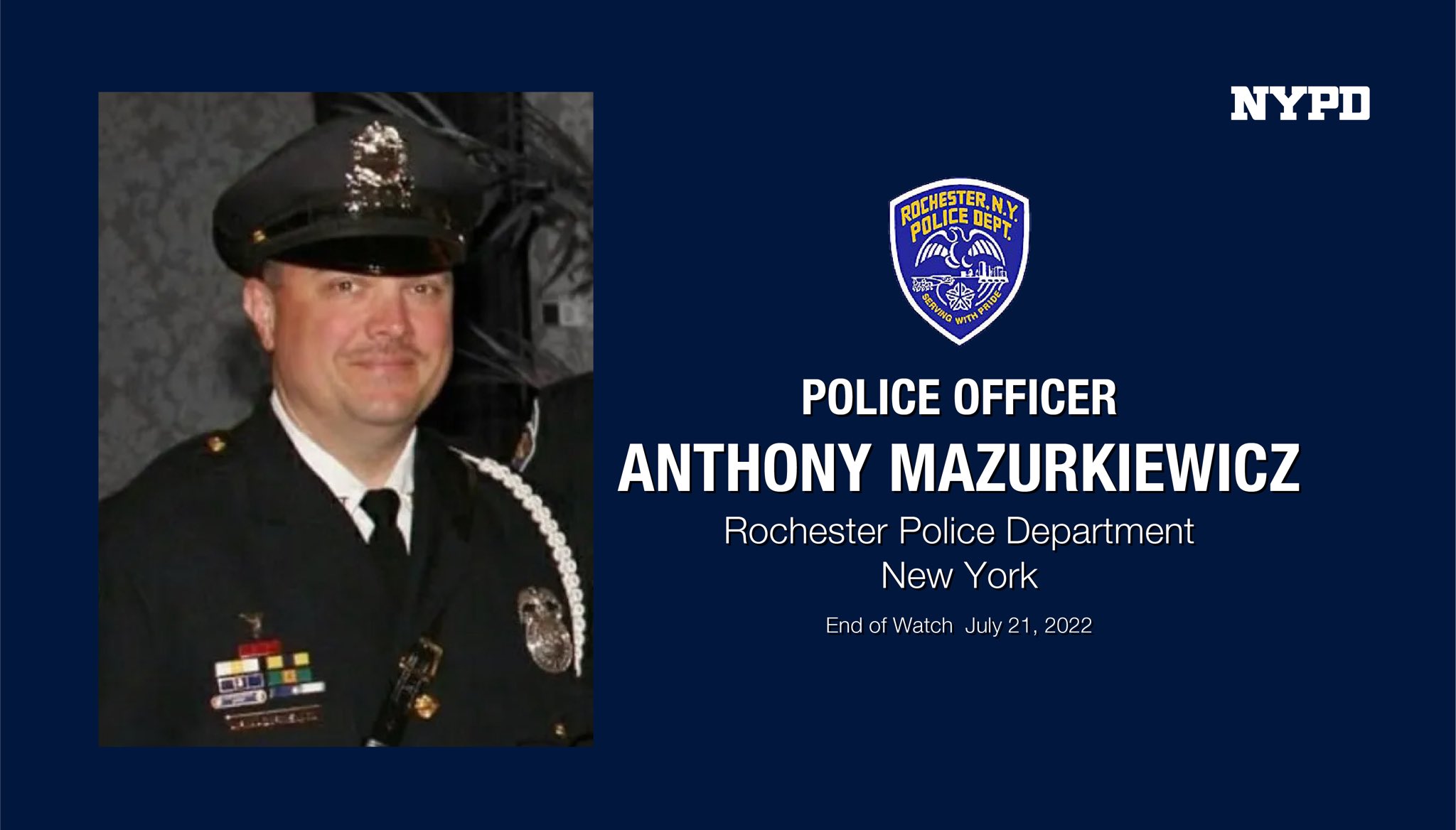 NYPD NEWS on Twitter: "Yesterday, a 29-year veteran of the Rochester Police Department, Officer ...