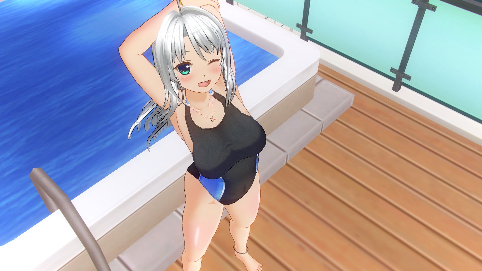 千石 豊＠COM3D2 CM3D2(戦ロリペッチ) on Twitter: "おはようございます！！ 健康体の水仙の競泳水着！ 良い身体を持ってる子なんです…！ 胸、太もも、お尻、腋…。 す ...