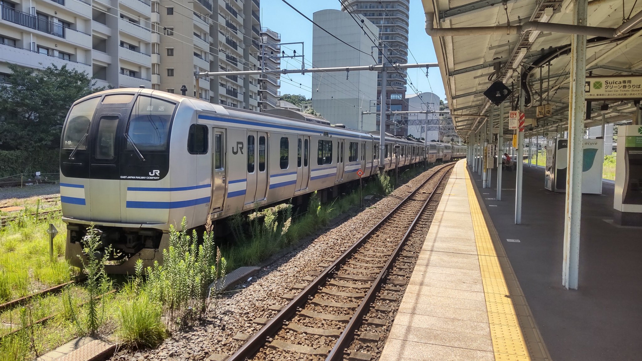 え び on Twitter: "E217系Y-19編成 横須賀疎開 昨日からです #E217系 https://t.co/cN1s3YjOUr" / Twitter