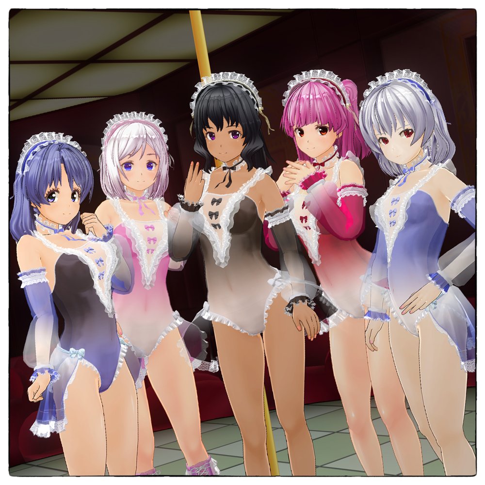 QuickQuit@COM3D2 on Twitter: "今更だけど[qui72]フリルレオタードの追加バリエーション。 レオタード本体・スカート・腕アクセサリ・首アクセサリです。 自分用に ...