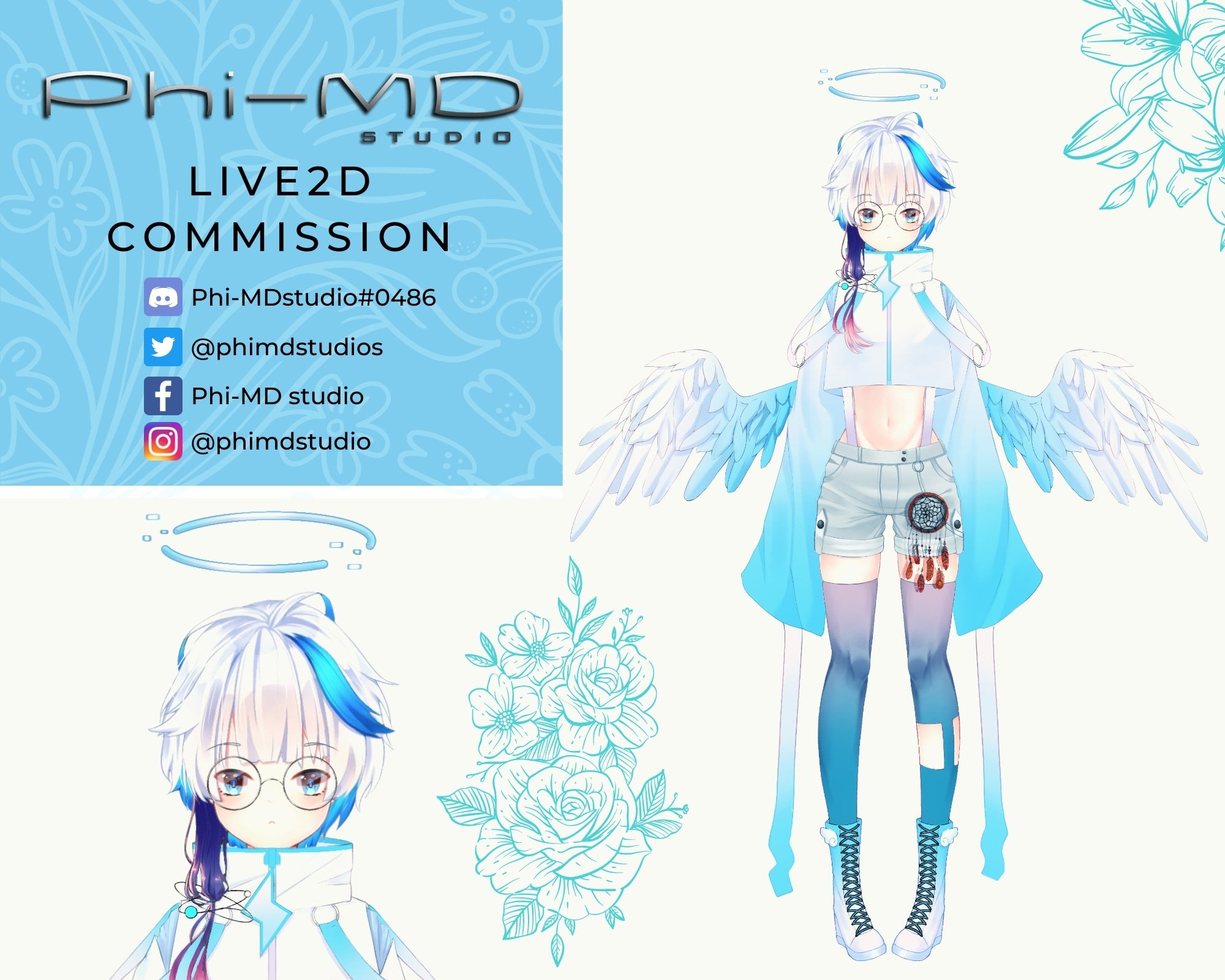 Phi-MD Studio | OPEN COMMISSION on Twitter: "Another live2d commission has done! 🥰 if you ...