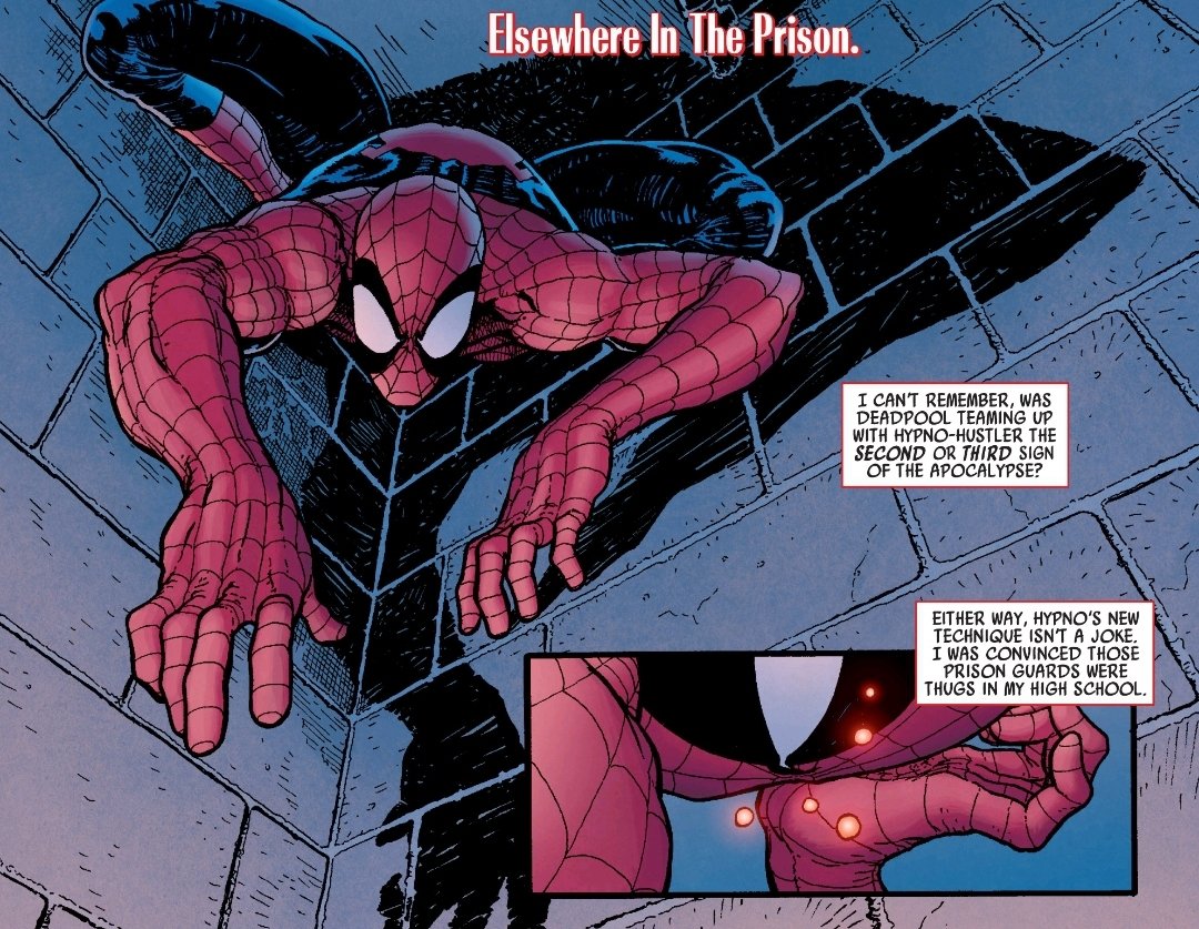 「peter smiling and excited to have wade back.. handing him hi」 t⎊usl ♥️の漫画