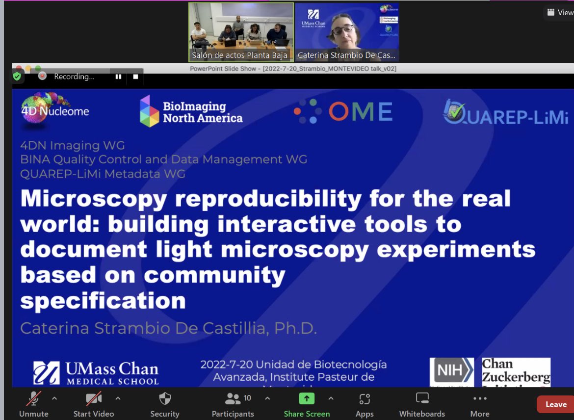 Advanced Bioimaging Unit on Twitter: "For those of you who has missed Dr. Caterina Strambio de ...