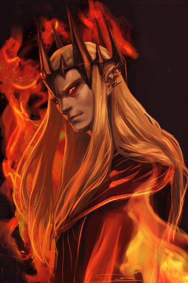 「Some old Sauron fanart - I used him a lo」|Rosi K 💙💛のイラスト