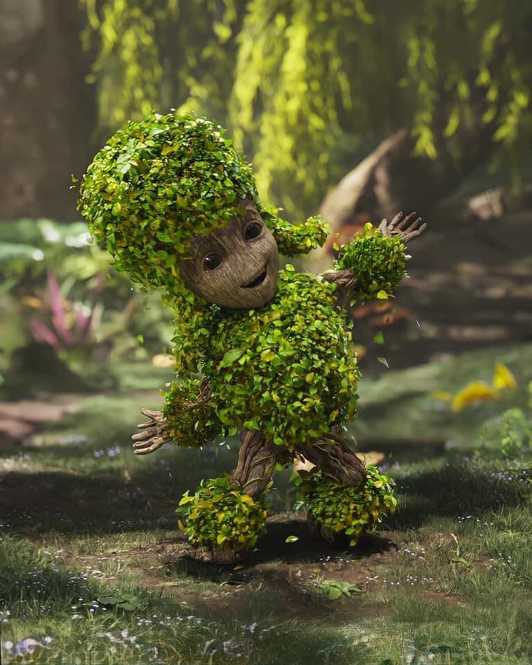 Imágenes de Groot en su serie de cortos ‘#IAmGroot’. #MarvelStudios #Marvel # ...