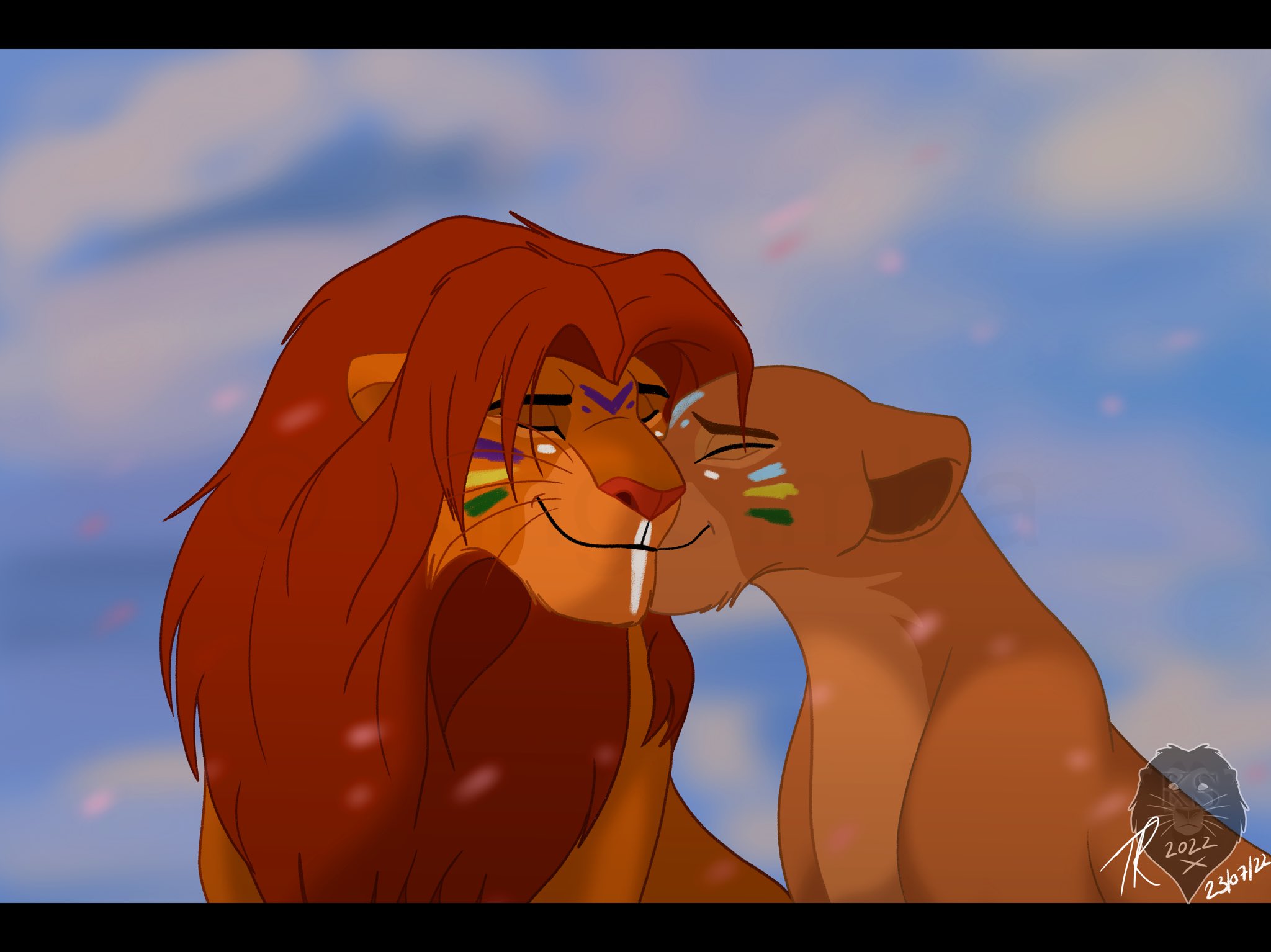 Lion King Simba And Nala Kissing