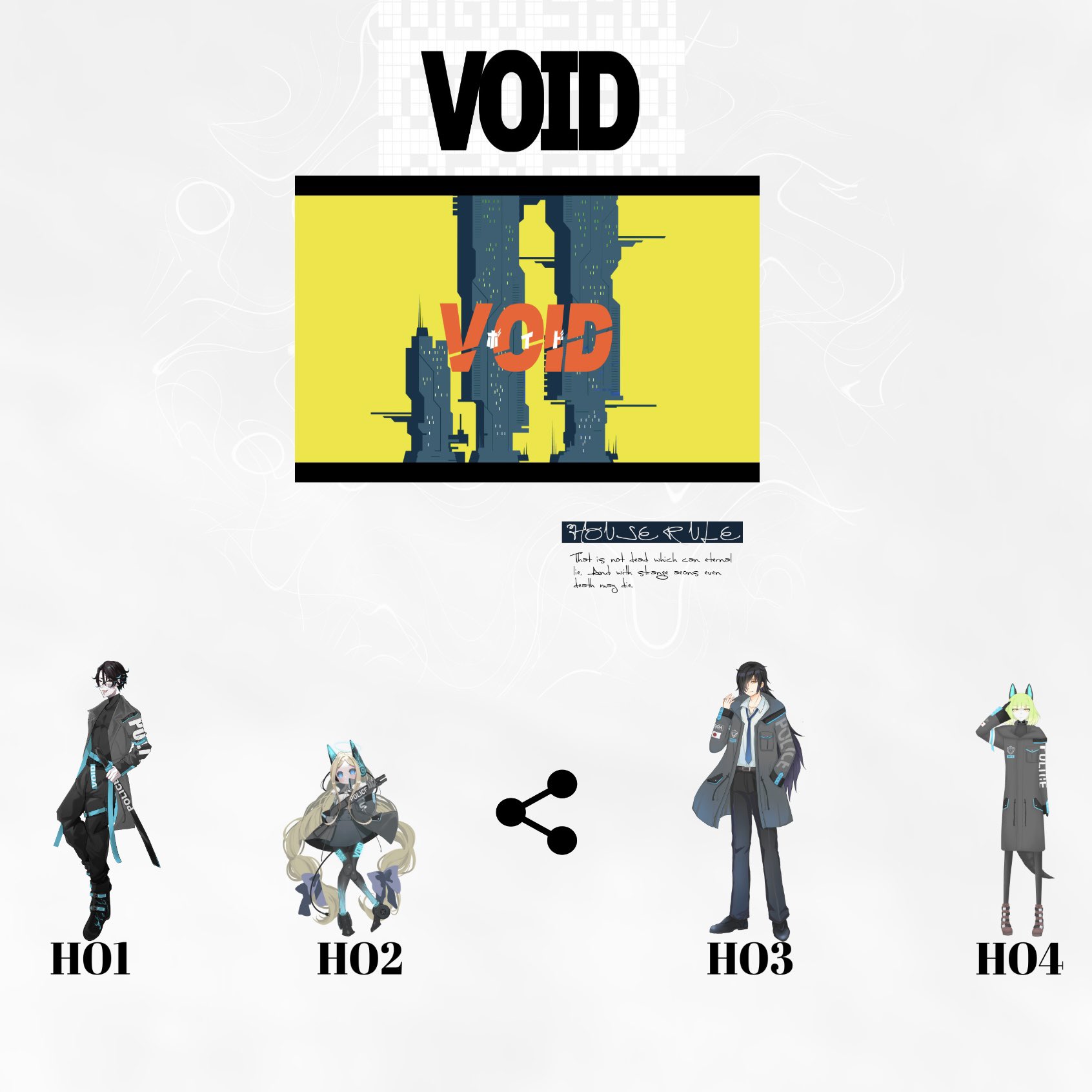 ☁︎usui☁︎ on Twitter: "𝗖𝗼𝗖『VOID』 KP └ ひそおさん PL └ HO1 えくすさん(緋 来) HO2 usui (シオウ) HO3 のこたさん(鴻上 和陽 ...